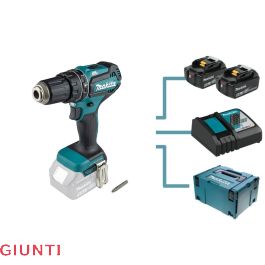 MAKITA DHP485RTJ TRAPANO AVVITATORE C/PERC. 18V BRUSHLESS - Giunti ...